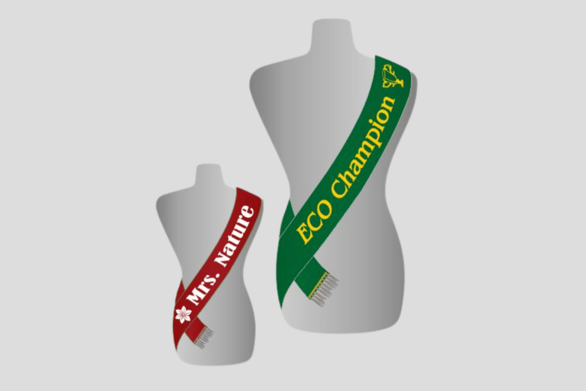 Eco Satin Sashes with Personalized Prints |JM Band